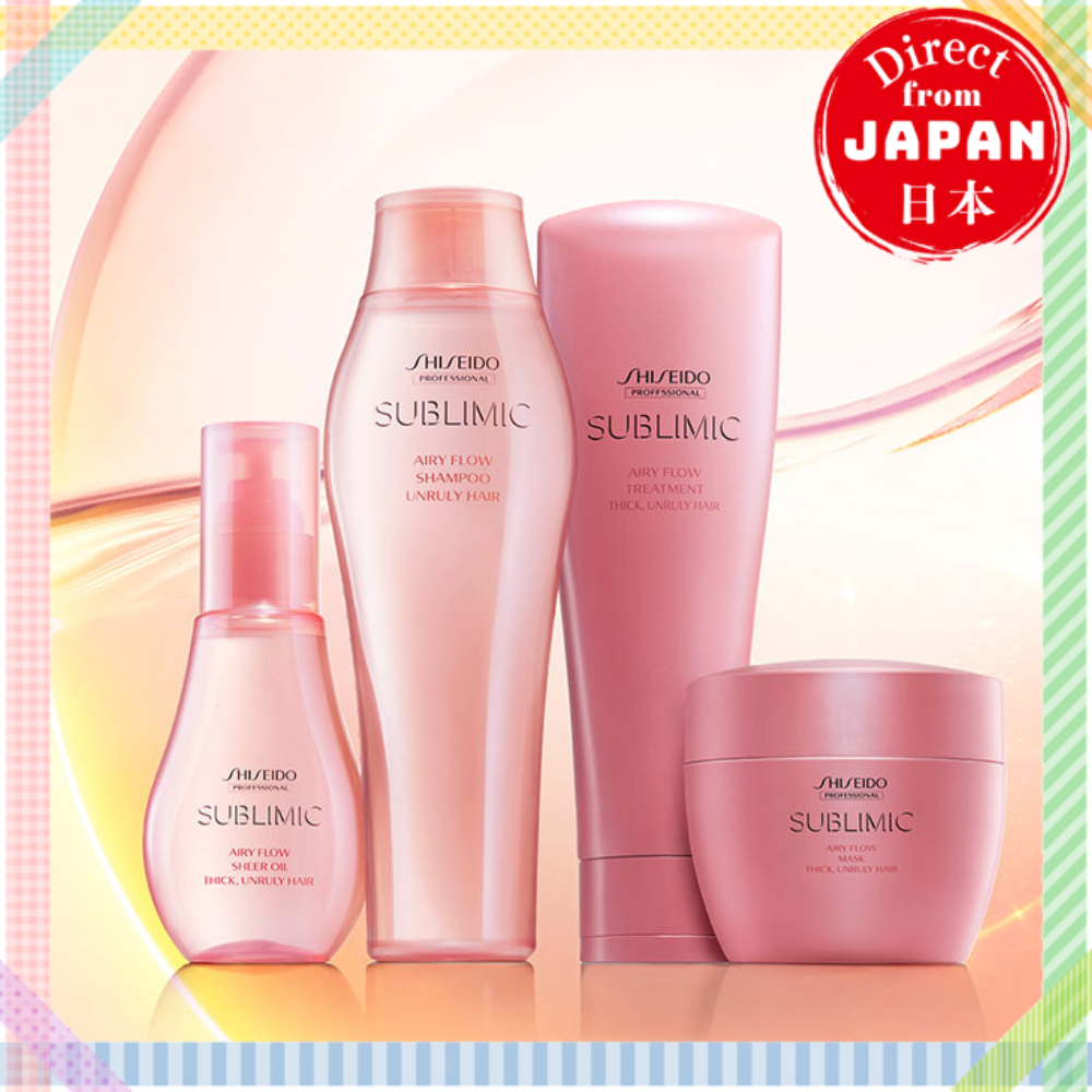 Shiseido SUBLIMIC Airy Flow Series shampoo Treatment MASK REFINING FLUID SHEER OIL 【Direct from ...