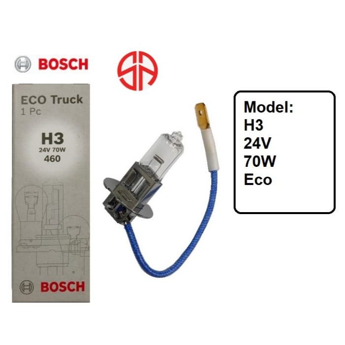 H3 24V 70W Halogen Bulb Bosch PK22s 1987302861 Light Bulb Eco Truck Fog ...