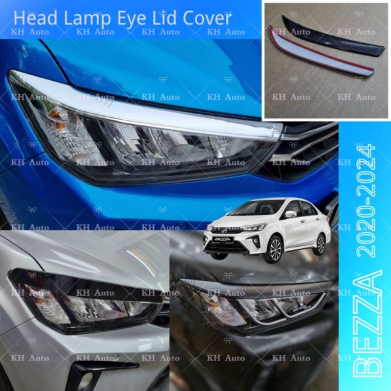 Perodua Bezza 2020-2024 Car Front Head Lamp Eye Lid Cover KH Car Auto ...