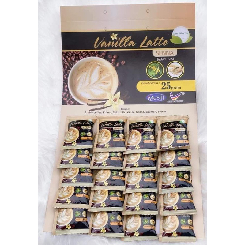Vanilla Latte Senna 20 Sachet Original HQ | Shopee Malaysia