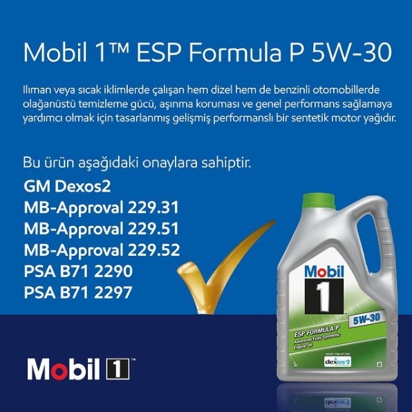 GASOLINE ENGINE OIL - Mobil 1™ ESP Formula P 5W-30【5L】(Ready Stock ...