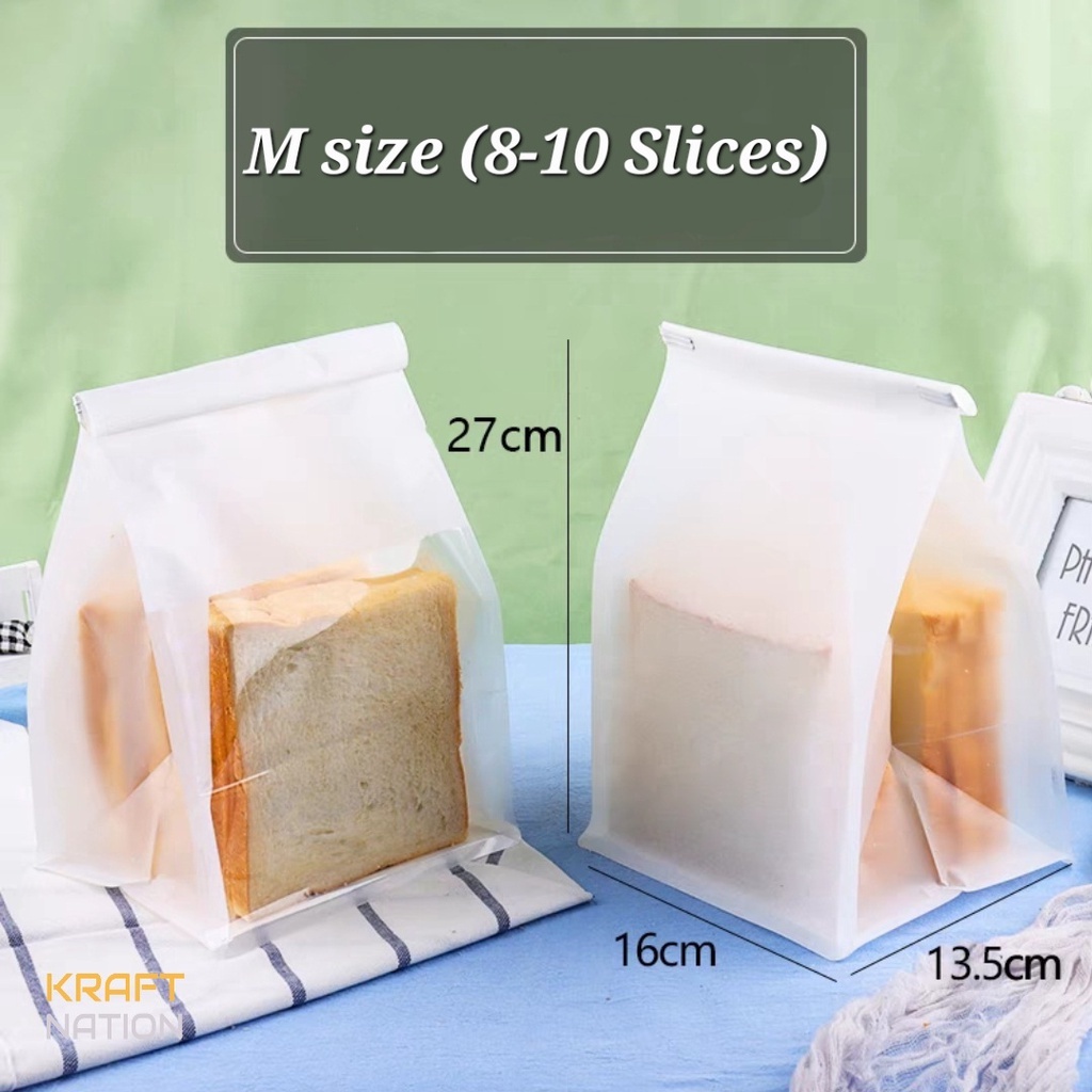 [Bundle] 50pcs Bread Storage Bag / Roti Kok Plastic Bag / Toast Bag ...