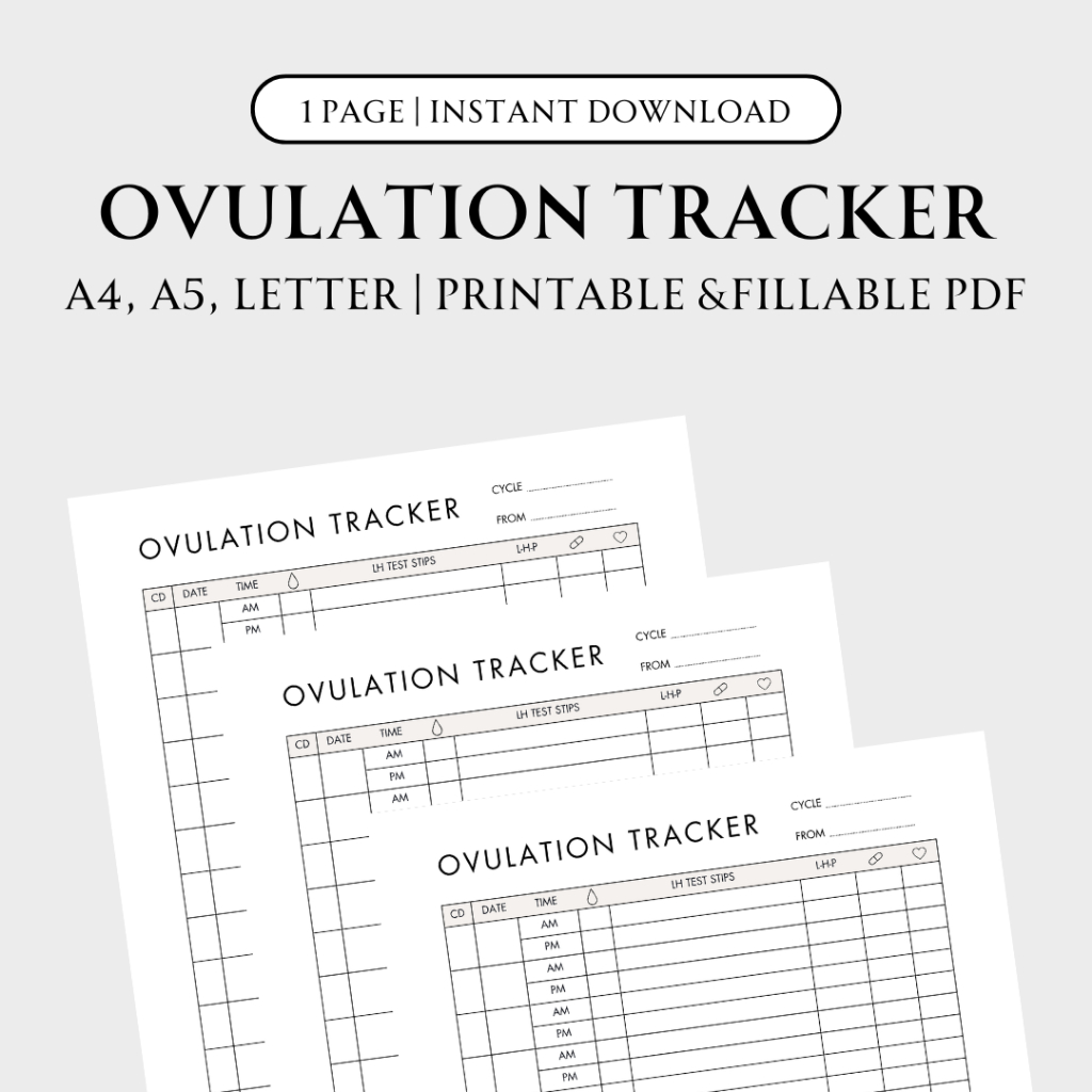 [PDF] OVULATION TRACKER A4/A5/LETTER PRINTABLE | Shopee Malaysia