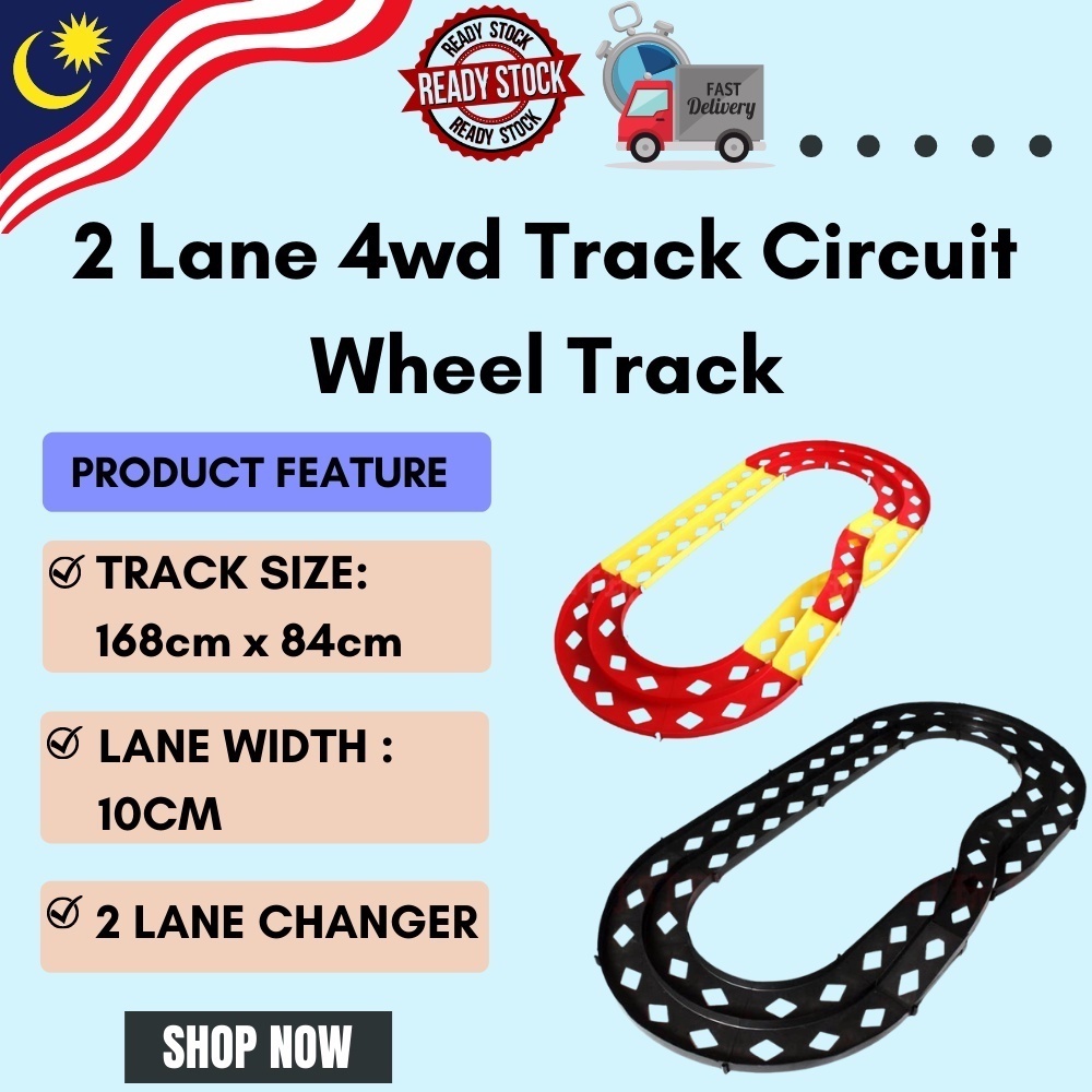 🍀Ready Stock🍀 4wd Track 2 Lane Circuit Tamiya Track Brand DAXING ...