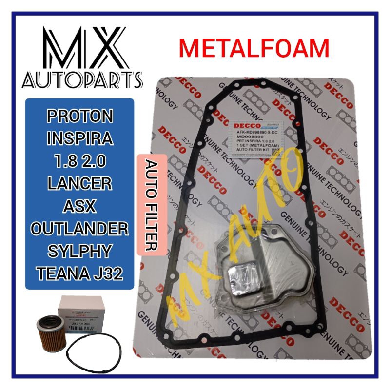 (METAL FOAM GASKET) AUTO FILTER PROTON INSPIRA 2.0 MITSUBISHI LANCER GT ...