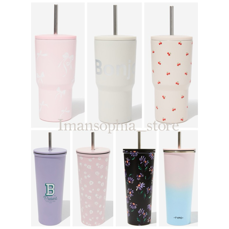 Typo Sipper Smoothy Cup & Metal Smoothie Cup | Shopee Malaysia