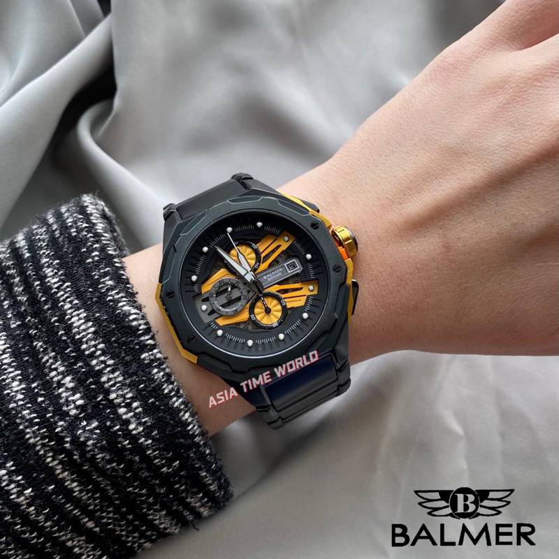 [Original] Balmer 8818G BK-2 Chronograph Sapphire Men's Watch with ...