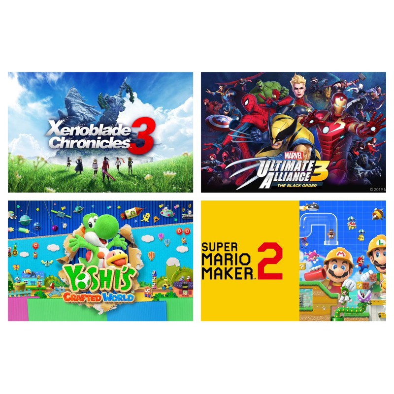 (4in1)Nintendo Switch Digital Super Mario Maker 2,Yoshi’s Crafted World ...