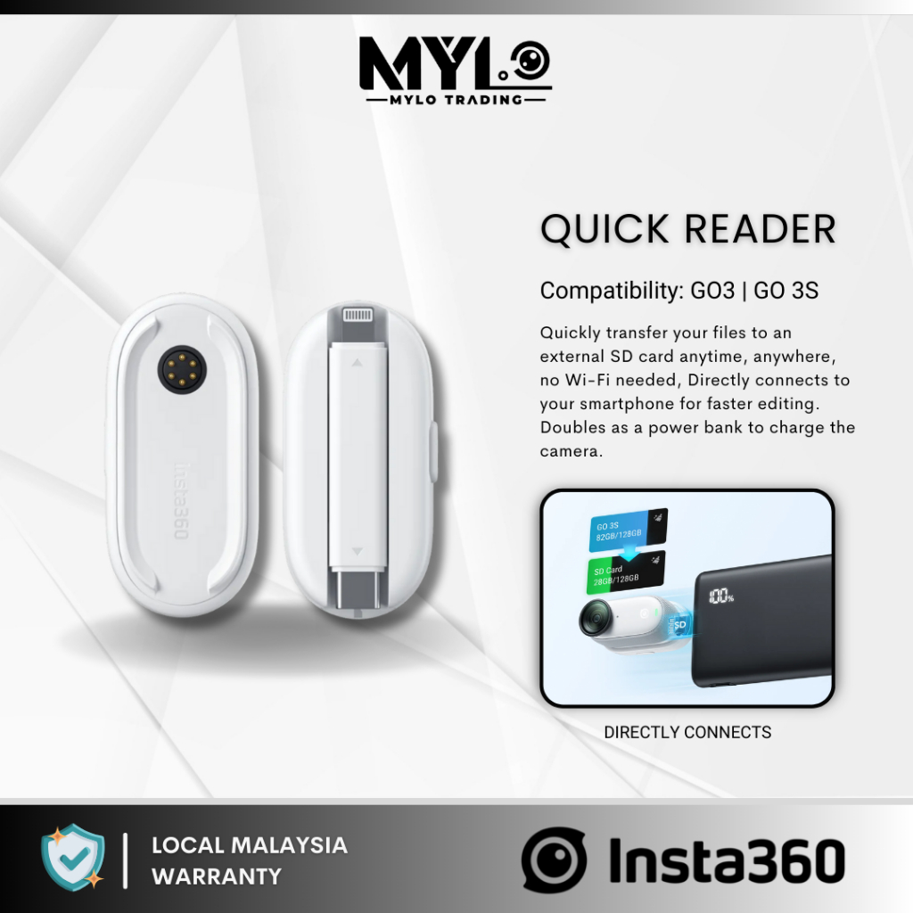 (READY STOCK) - Insta360 GO 3 & Insta360 GO 3S & Insta360 GO3S Quick ...