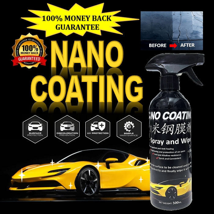 Nano Coating Spray Car Nano Coating Spray Wax Polish Liquid 汽车纳米镀膜剂 ...