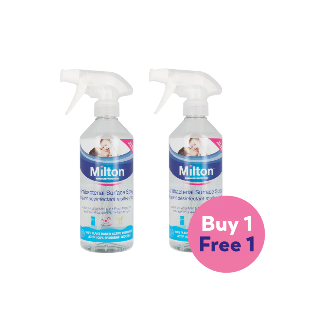 Milton Antibacterial Surface Spray (100% Plant Based Formula) - 500ml ...