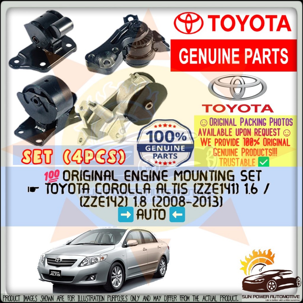 Toyota Corolla Altis ZZE141 1.6 / ZZE142 1.8 100% ORIGINAL TOYOTA ...