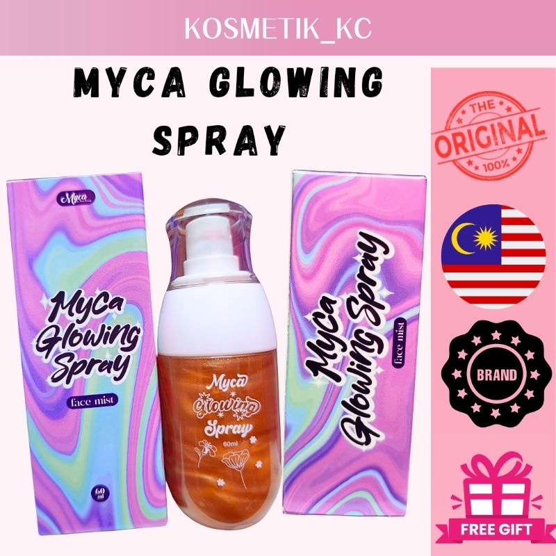 MYCA GLOWING SPRAY FACE MIST FACE SPRAY | Shopee Malaysia