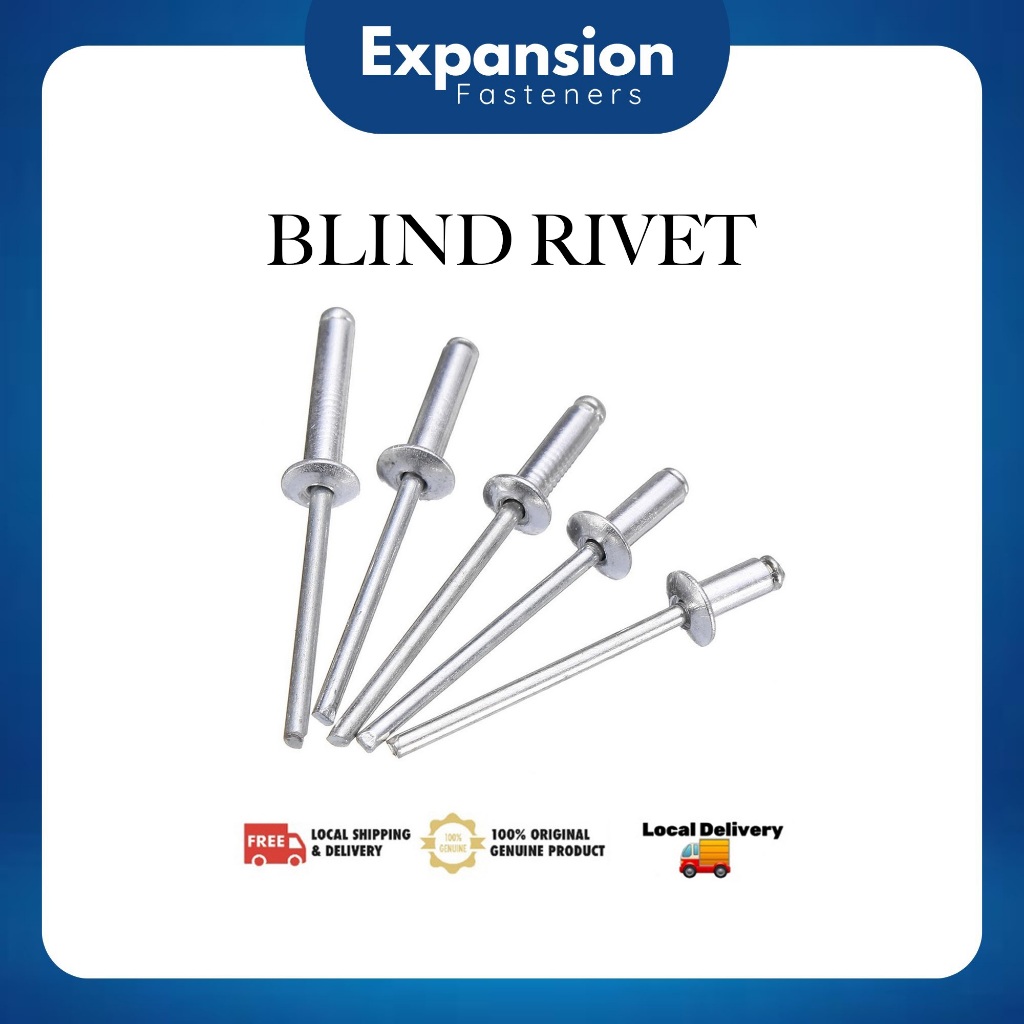 Blind Rivet /8", 3/16", 5/32" Aluminium&Steel Blind Rivet NA mata rivet ...