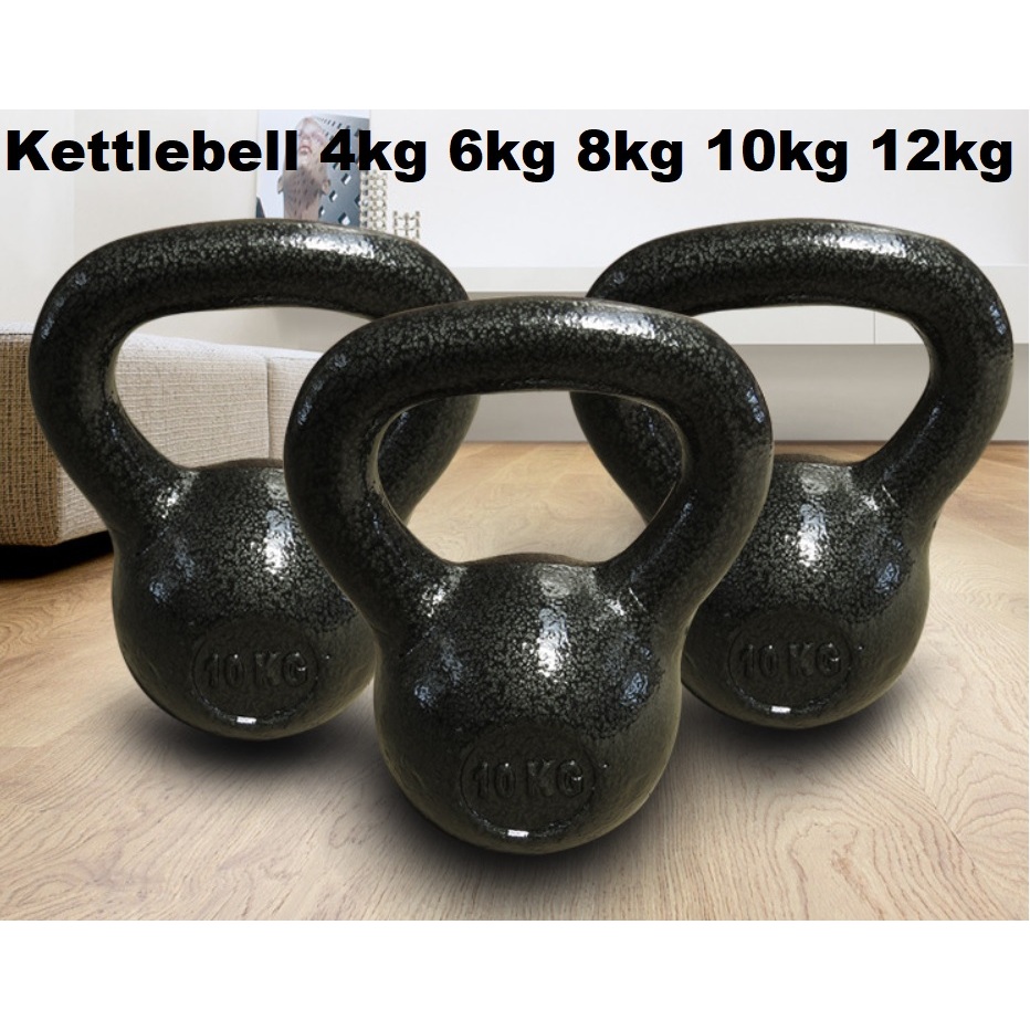 4kg 6kg 8kg 10kg 12kg Weight Muscle Training IRON Kettle Bell Gym Workout Kettlebell Fitness ...