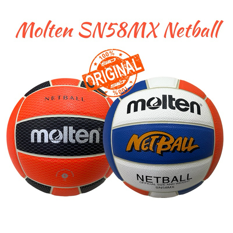 [100% Original] Molten SN58MX Netball‼️Molten Bola Jaring👍🏼Free Needle ...