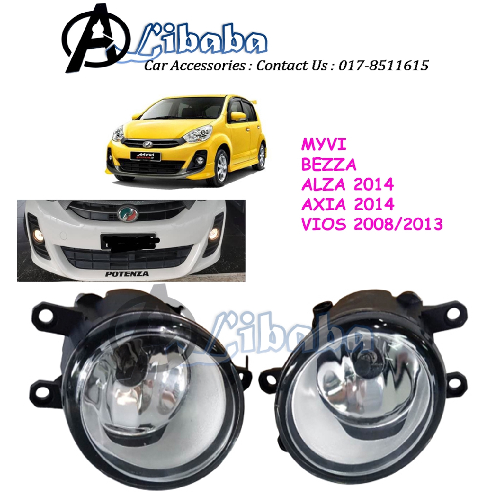 TOYOTA PERODUA RH/LH Replacement Original Fog Lamp MYVI ALZA BEZZA CAMRY ALTIS VIOS INNOVA RAV4 ...