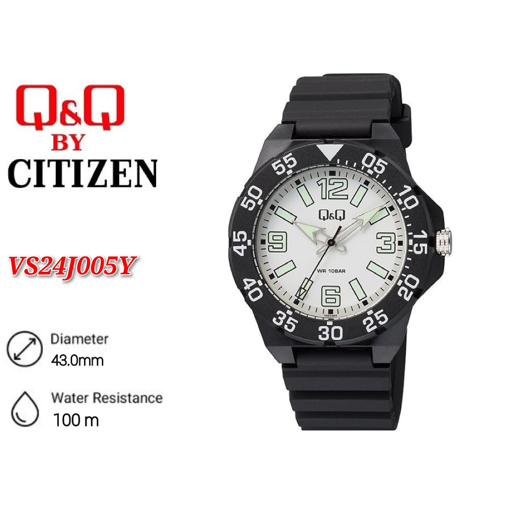 Q&Q Watch by Citizen Men's Sports Analog VS24 / VS24J005Y | Shopee Malaysia