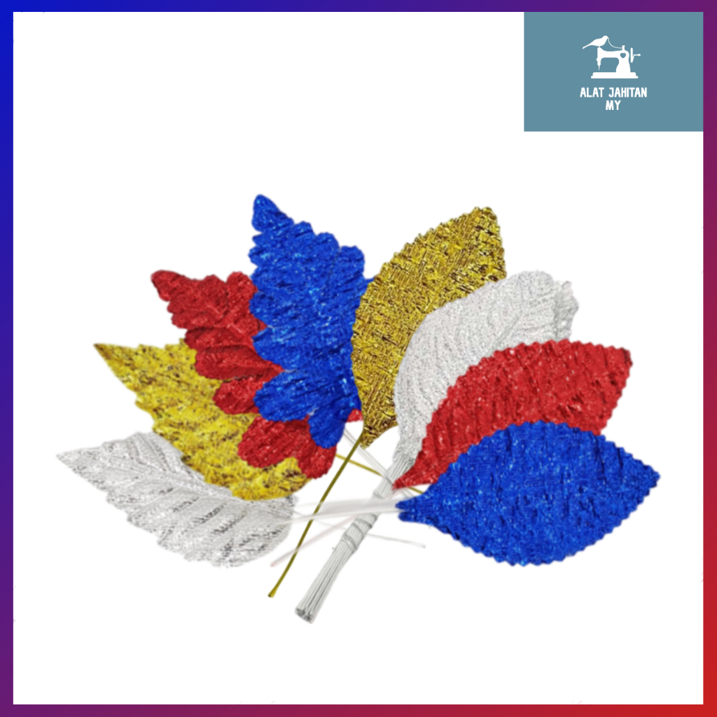 Golden Leaf / Flower Golden Leaf / Decoration Leaf (100pcs/pack) Silver ...