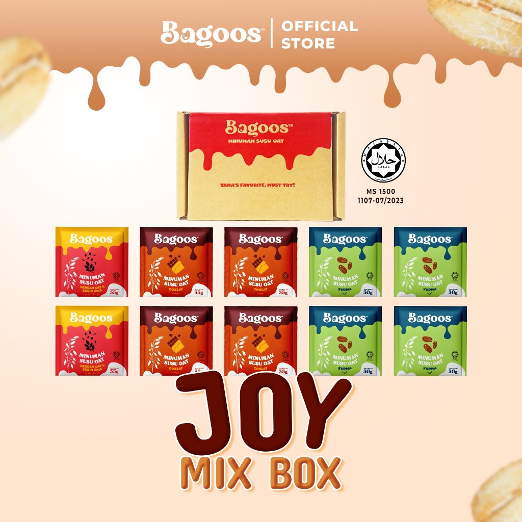 BAGOOS Minuman Oat JOY MIX BOX [HALAL] | Shopee Malaysia