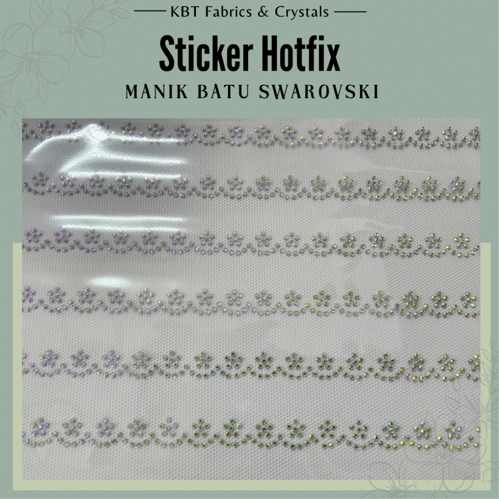 Sticker Hotfix Copy Swarovski Batu Manik Tampal New Arrival Kod 102 ...