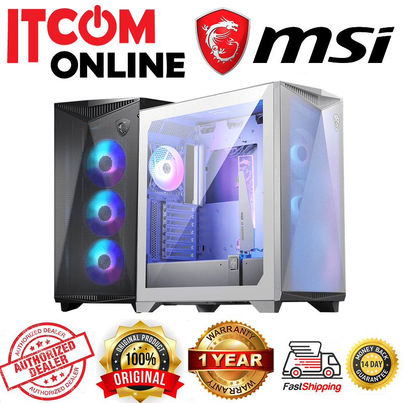 MSI MPG GUNGNIR 300R AIRFLOW ATX CASING (306-7G21R21-W57/306-7G21W21 ...