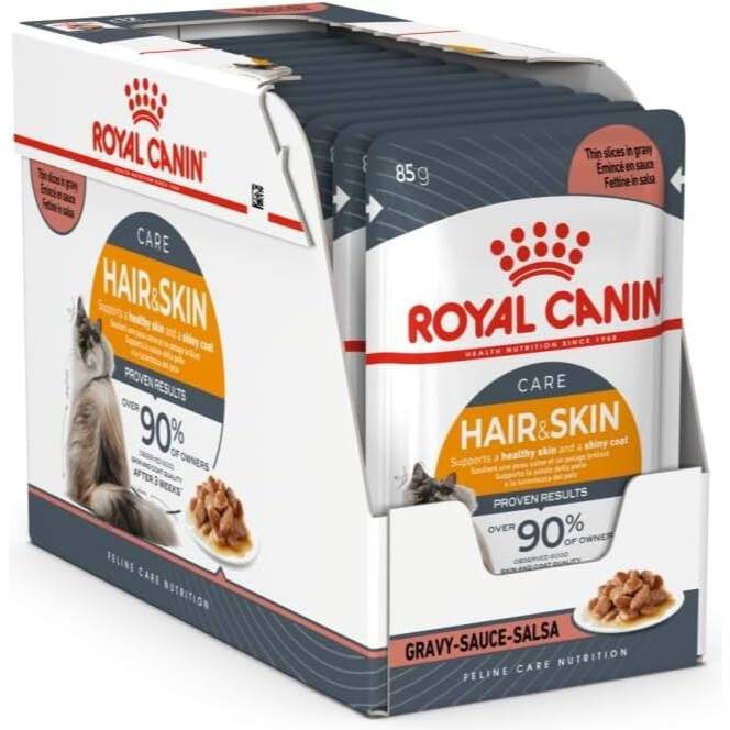 Royal Canin Cat - Hair and skin Pouch (85gx12pouches) | Shopee Malaysia