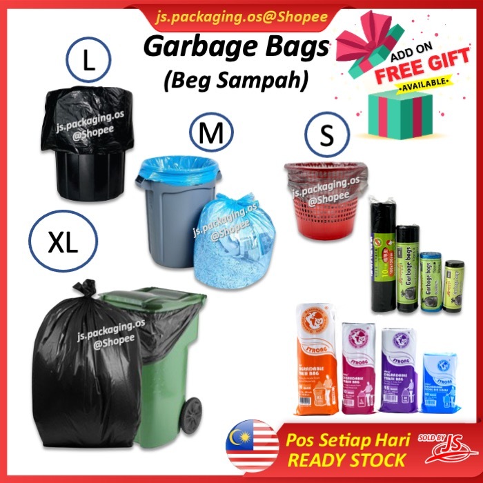 Greenmate Beg Sampah / Garbage Bag / Plastik Sampah Size S/M/L/XL ...