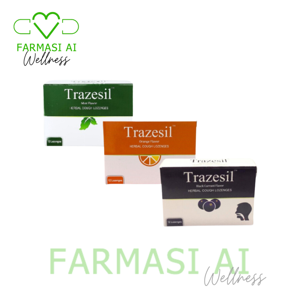 Trazesil Herbal Cough Lozenges 12's (Expiry date at description ...