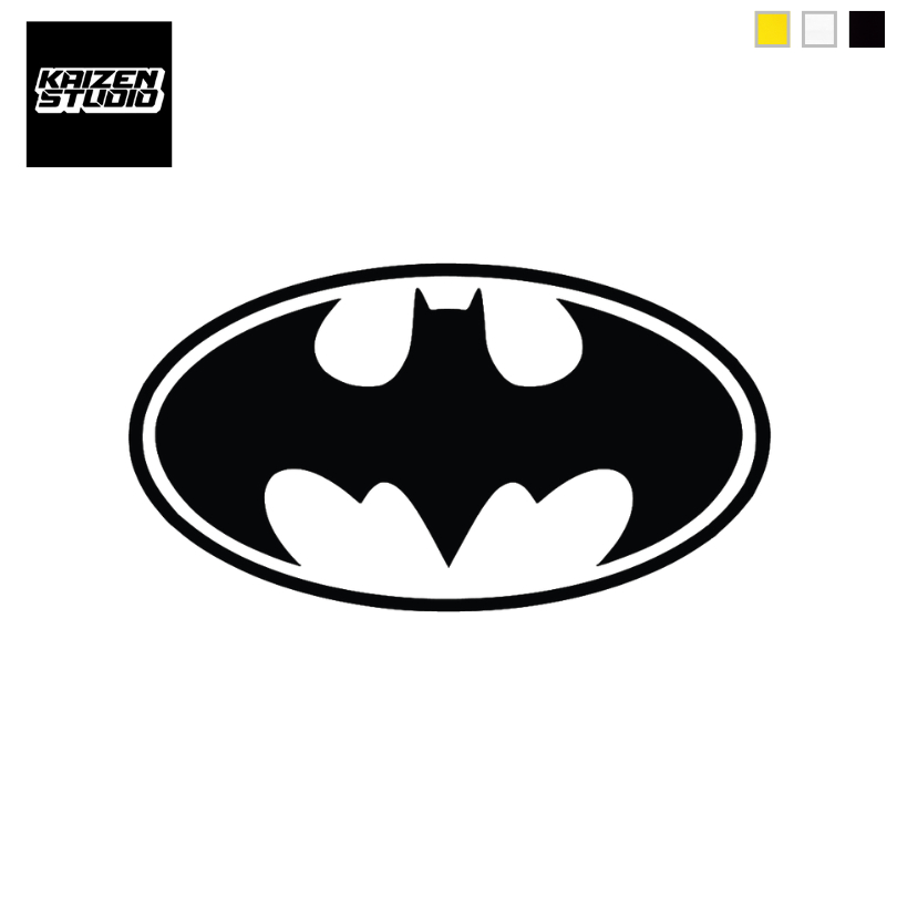 KAIZEN STUDIO Batman Logo Car Decal Sticker Kereta Motor Movie Birthday ...