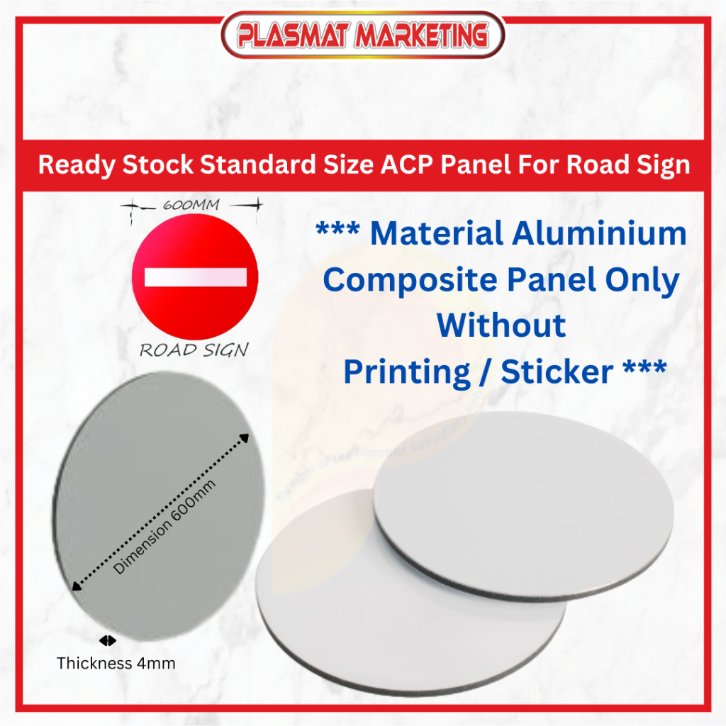 Ready Stock Standard Size ACP Panel For Road Sign - Round Shape ...