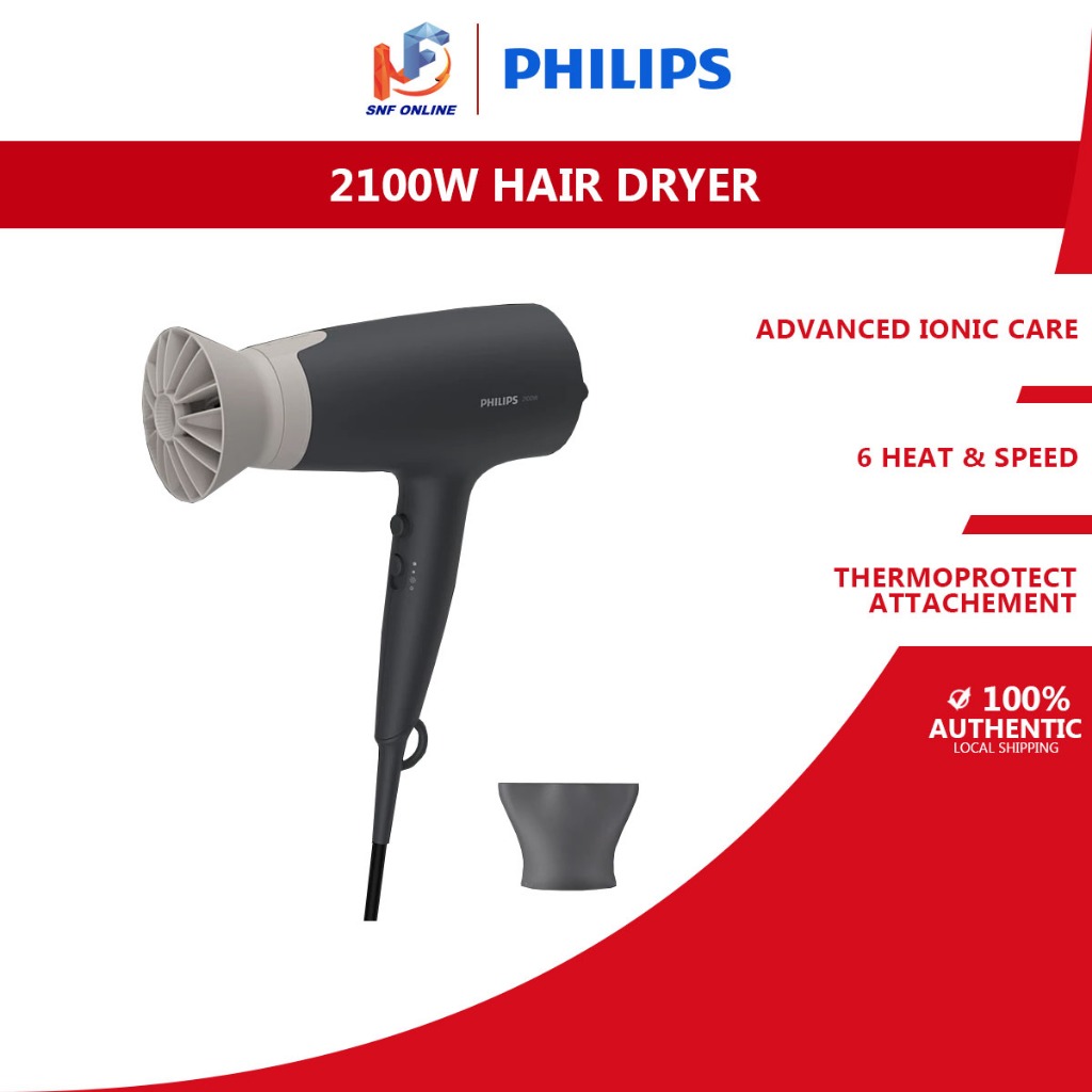PHILIPS Pengering Rambut Ionik Ionic Hair Dryer 3000 Series (2100W ...