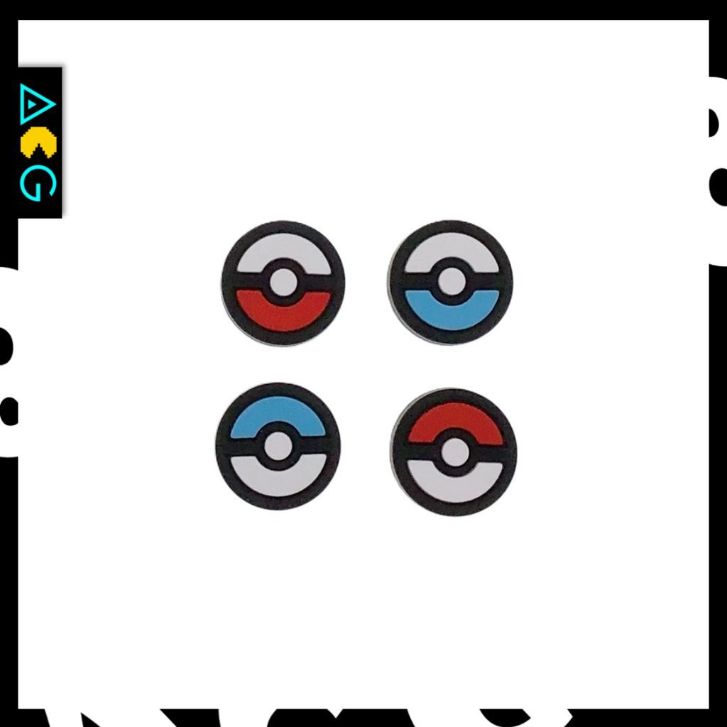 PS Vita/PSV 1000/2000 Series Pokeball Design Joystick Caps/Thumb Grips ...