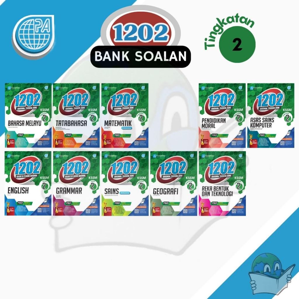 Buku Latihan 1202 Bank Soalan KSSM Tingkatan 2 - BM/Tatabhs/English ...