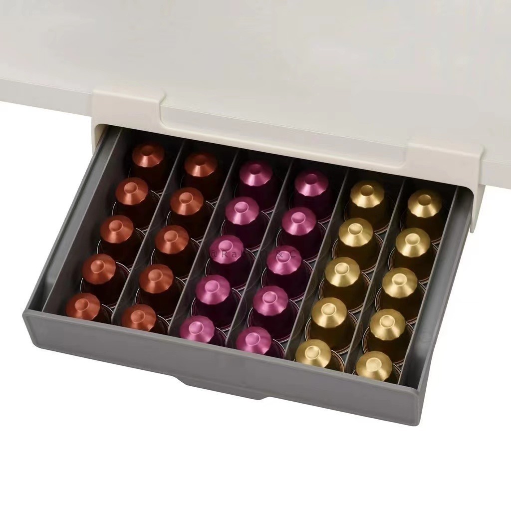 Nespresso Capsule Organizer For 30pcs Capacity Pod Drawer Storage ...