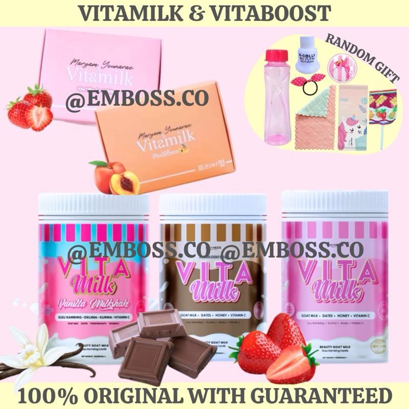 🎁3 FREE GIFT🎁 VITAMILK ORIGINAL VITABOOST ORIGINAL VITAMILK COKLAT ...
