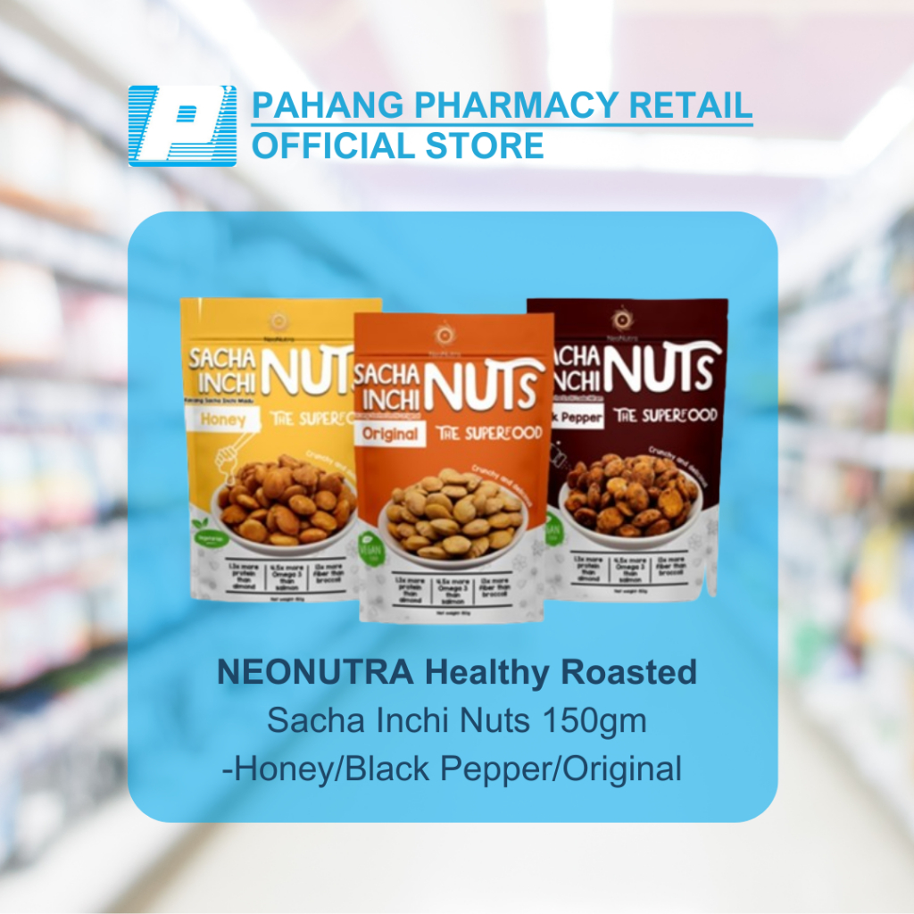 NEONUTRA Healthy Roasted Sacha Inchi Nuts -Honey/Black Pepper/Original ...