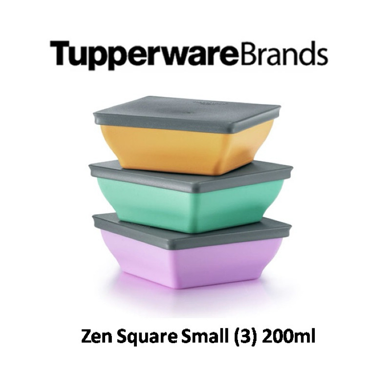 🔥ZEN SQUARE SMALL 200ML🔥💯ORIGINAL TUPPERWARE BRANDS READY STOCK💥 ...
