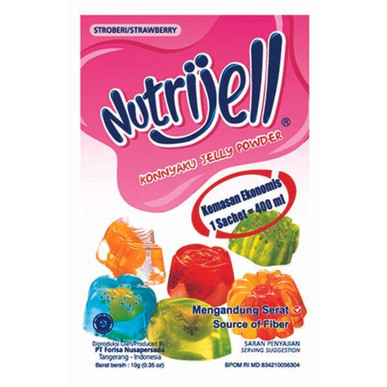 Nutrijel Rasa Stroberi / Strawberry Multipack Jelly Pudding 1 Box 12 ...