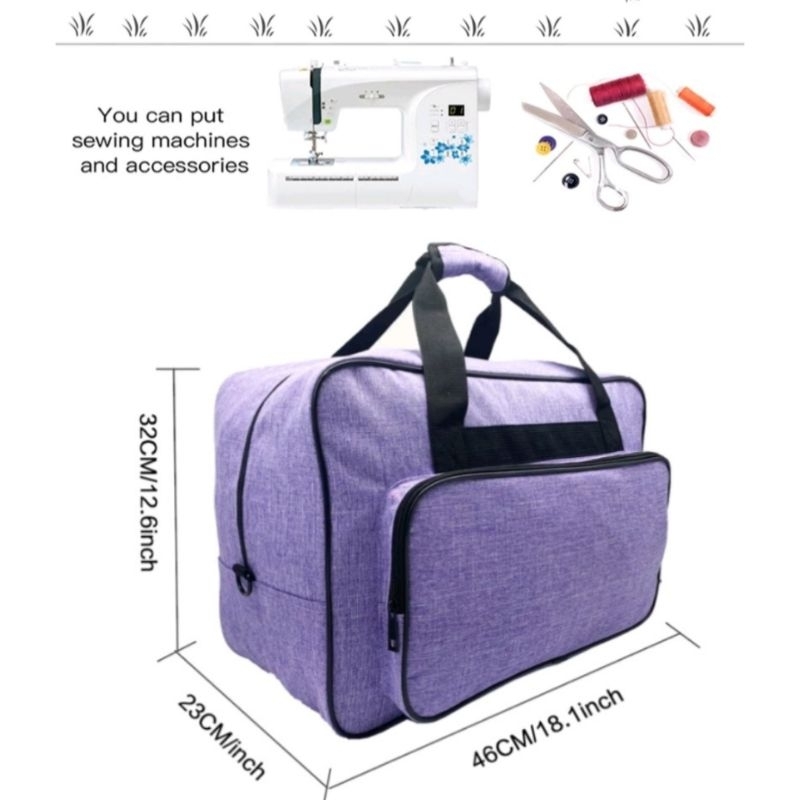 Portable Sewing Machine Storage Bag HandBag Beg Mesin Jahit | Shopee ...