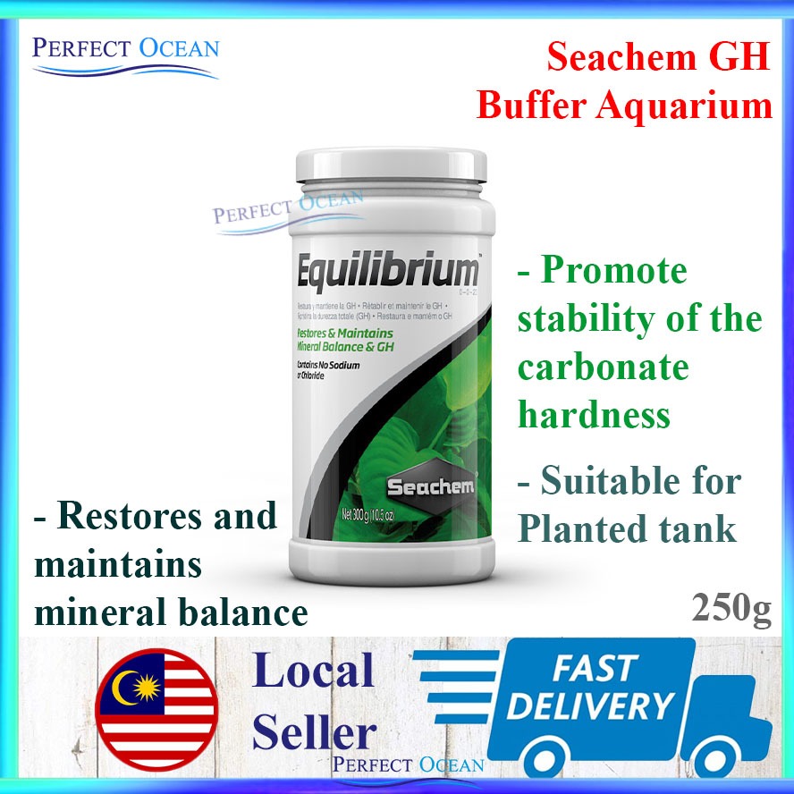 Seachem Equilibrium 300g GH Buffer Aquascape Plant Tank Pokok Aquarium ...