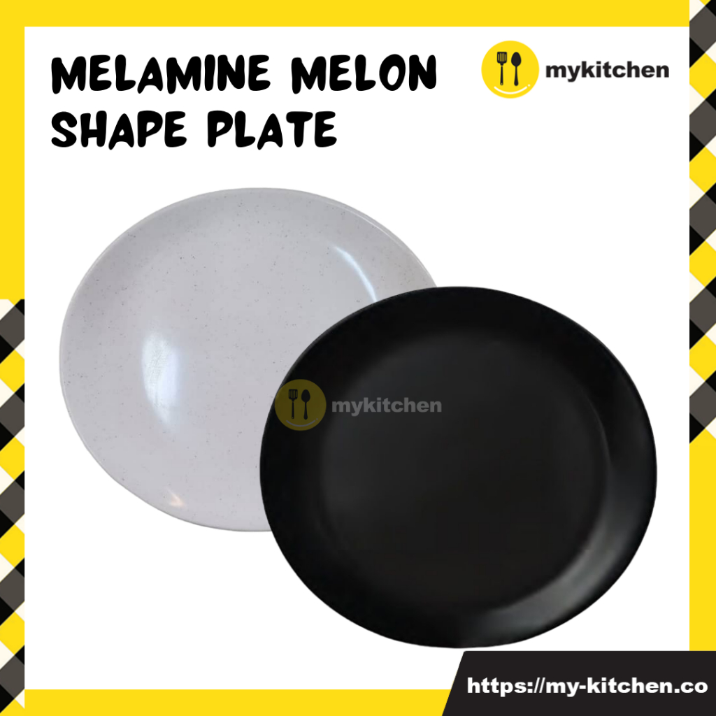 [MY KITCHEN] Melamine Melon Shape Plate Plastic Plate Dinnerware ...