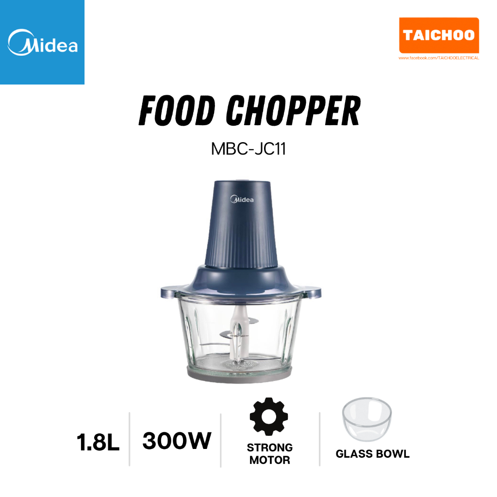 Midea Food Processor / Chopper 1..8L 300W MBC-JC11 | Shopee Malaysia