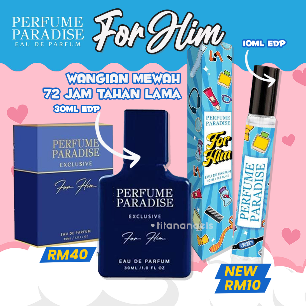 Perfume Paradise Exclusive For Him For Men Original HQ x Azam Titan ...