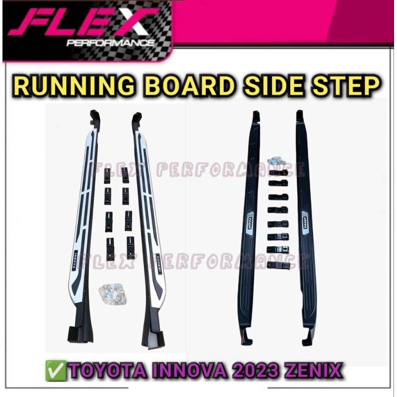 TOYOTA INNOVA 2023 ZENIX RUNNING BOARD SIDE STEP V1 V2 FOOT STEP PINJAK ...