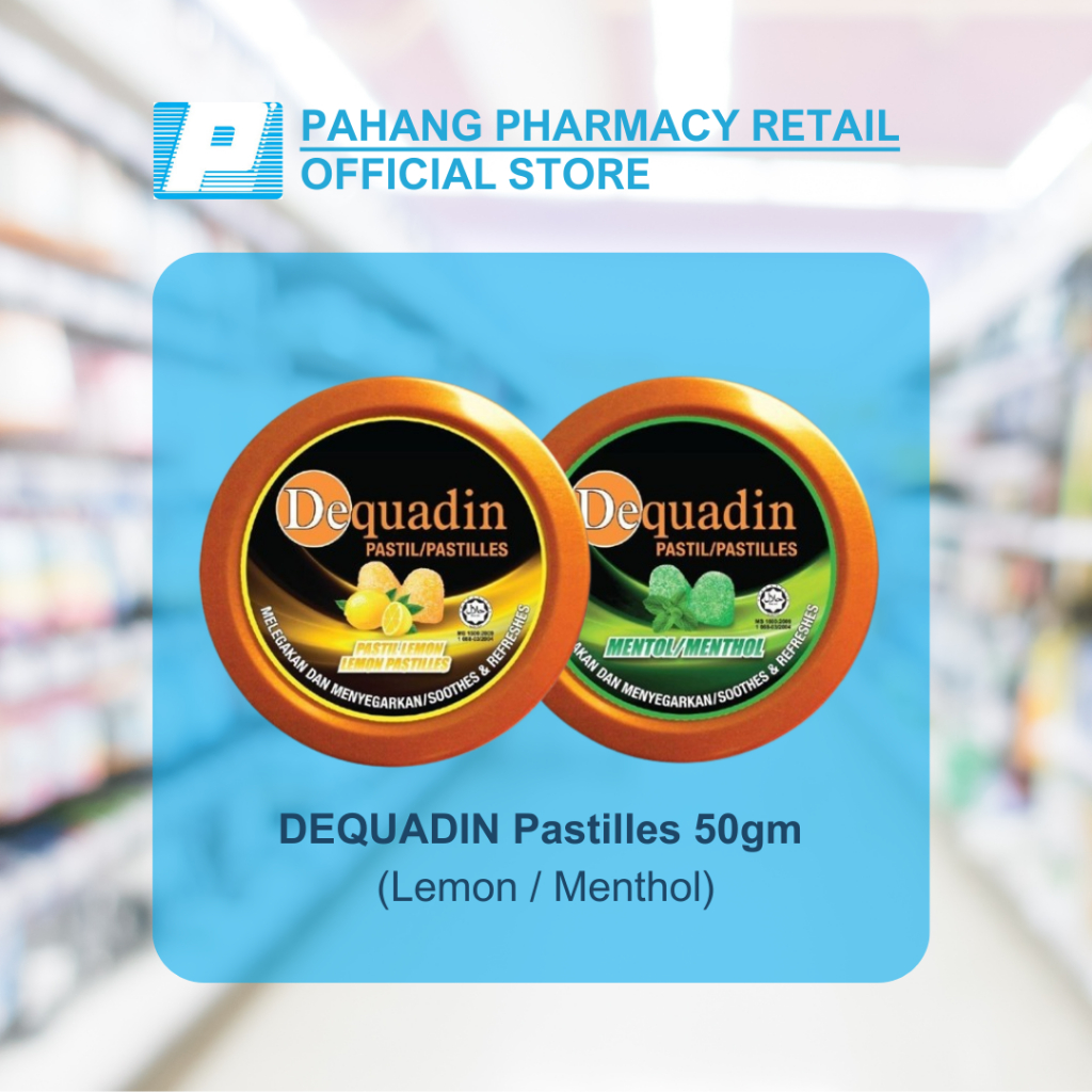 DEQUADIN Pastilles 50gm (Lemon/Menthol) | Shopee Malaysia