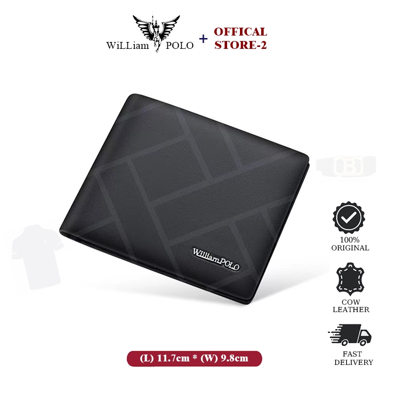 William polo Wallet-original Cow Leather for man TOP LEATHER DOMPET (READY STOCK) | Shopee Malaysia
