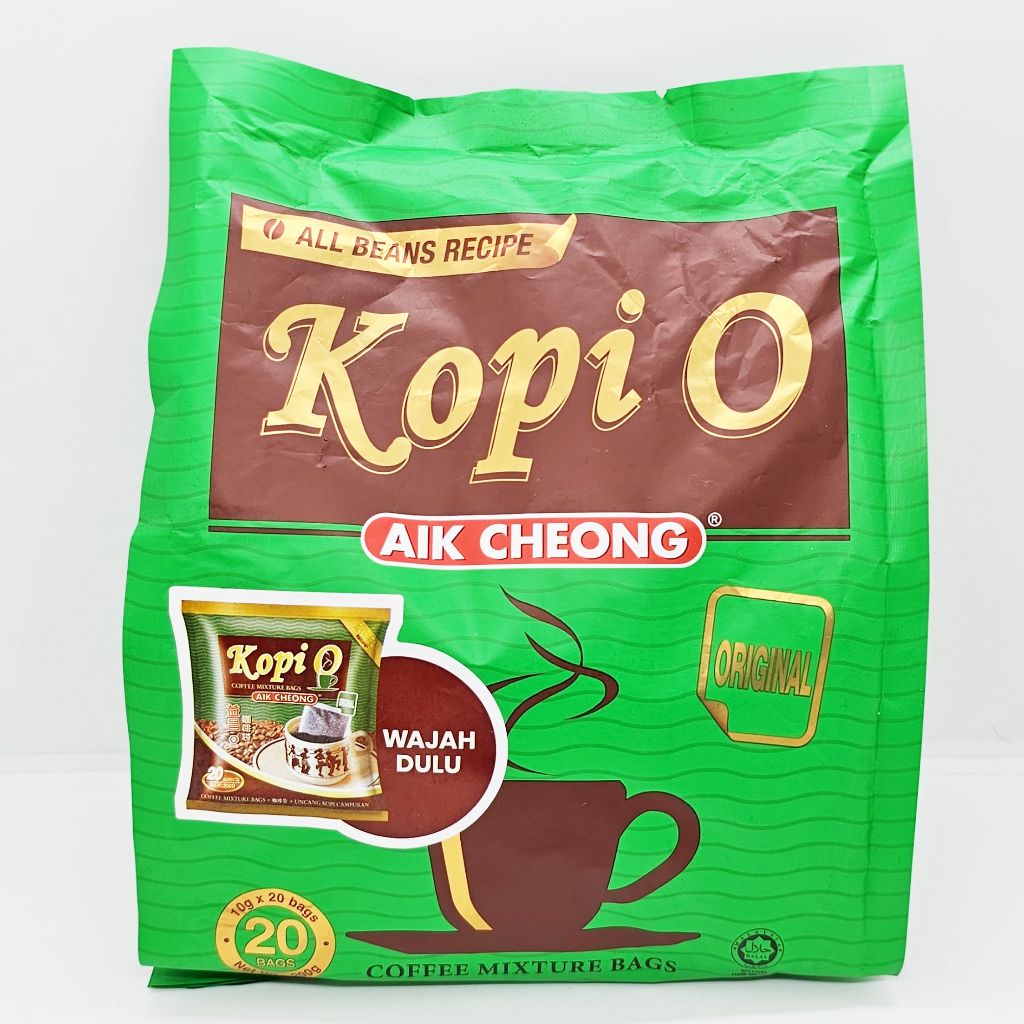 Aik Cheong Kopi O Original ( 20 bags x 10g) Uncang Kopi Campuran Halal / Coffee Mixture Bags 咖啡袋 ...