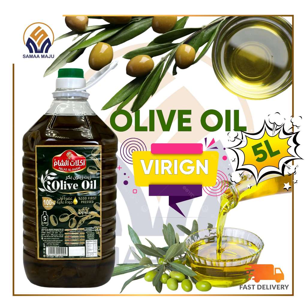 Olive Oil Pure Organic Extra Virgin Minyak Zaitun Cold Pressed Food ...