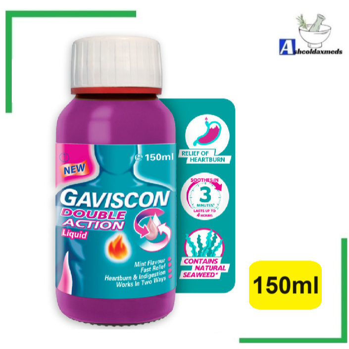 Gaviscon Double Action Liquid 150ml EXP06/2026 | Shopee Malaysia